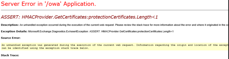Exchange 2013/2016/2019 Error with OWA/ECP after Cumulative Update (CU) – ajni.IT