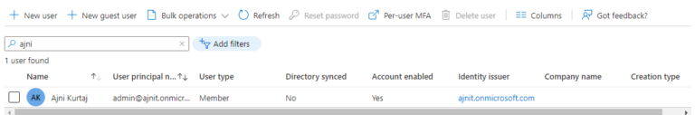Convert Microsoft 365 Cloud users into Azure AD Synced users – ajni.IT