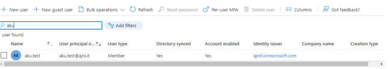 Convert Microsoft 365 Cloud users into Azure AD Synced users – ajni.IT