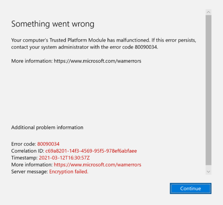 Microsoft 365 Apps/Office Activation Problems because of TPM – ajni.IT